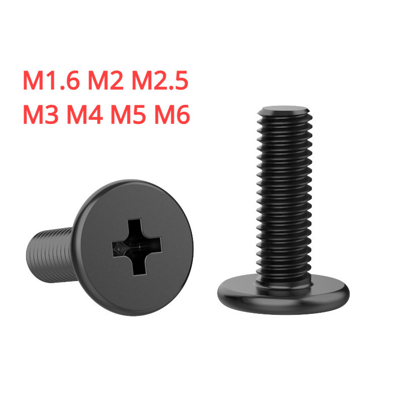 [Ymh1] Ốc vít inox 304 Đen đầu pake dẹp mỏng phẳng M1.6 M2M2.5 M3 M4 M5 M6 | Shopee Việt Nam