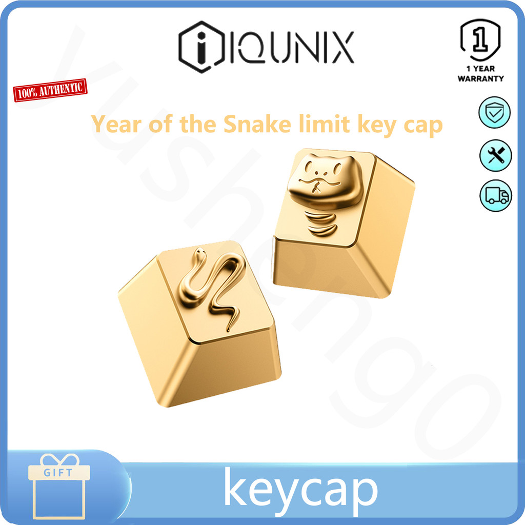 IQUNIX original design Year of the Snake Keycap Gold individual keycap ...