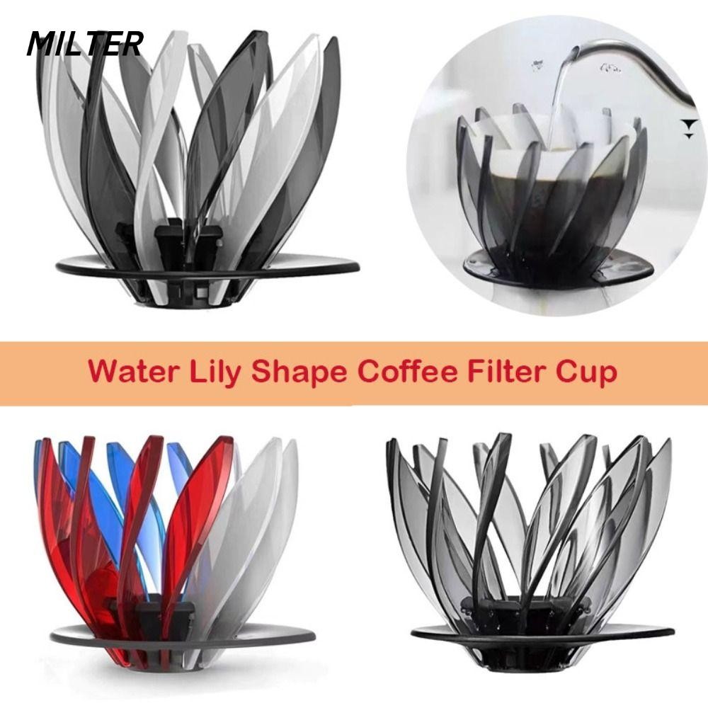 Cốc lọc cà phê MILTER, 12 cánh hoa sen V60 Máy lọc cà phê, Nước hoa ...