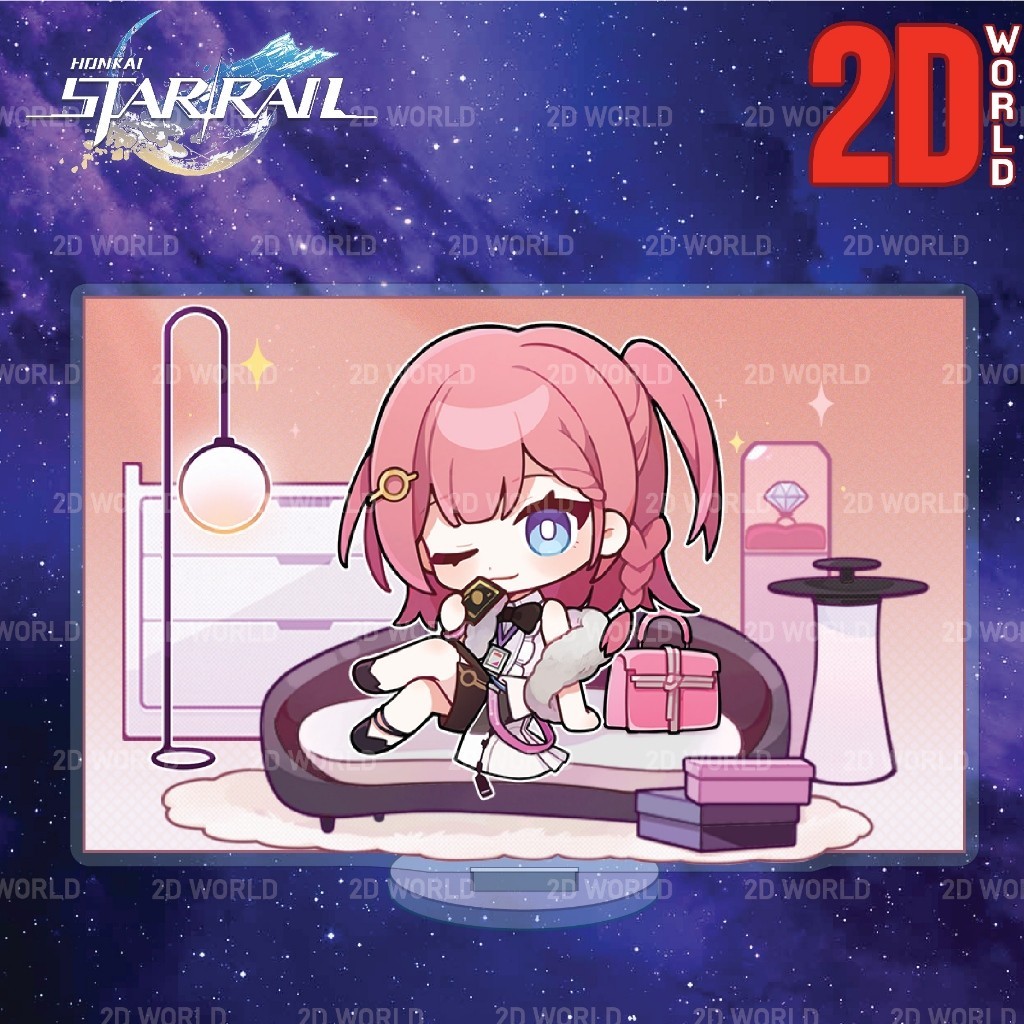 Standee Honkai Star Rail, mô hình Seele, Bronya, JingYuan, Kafka ...