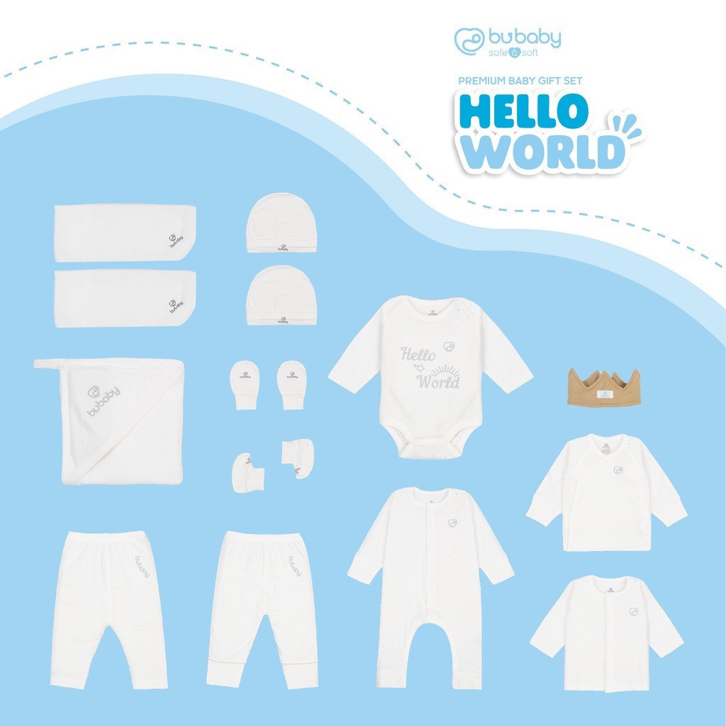 Bubaby GBB600000 Set Đồ Sơ Sinh, Quà Tặng Cho Bé Cao Cấp 12 Chi Tiết BU ...