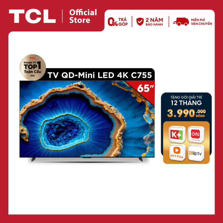 [Shopee - Lắp đặt 0Đ HN HCM] TCL 65C755 QD-Mini LED 4K TV - Tivi 65inch ...