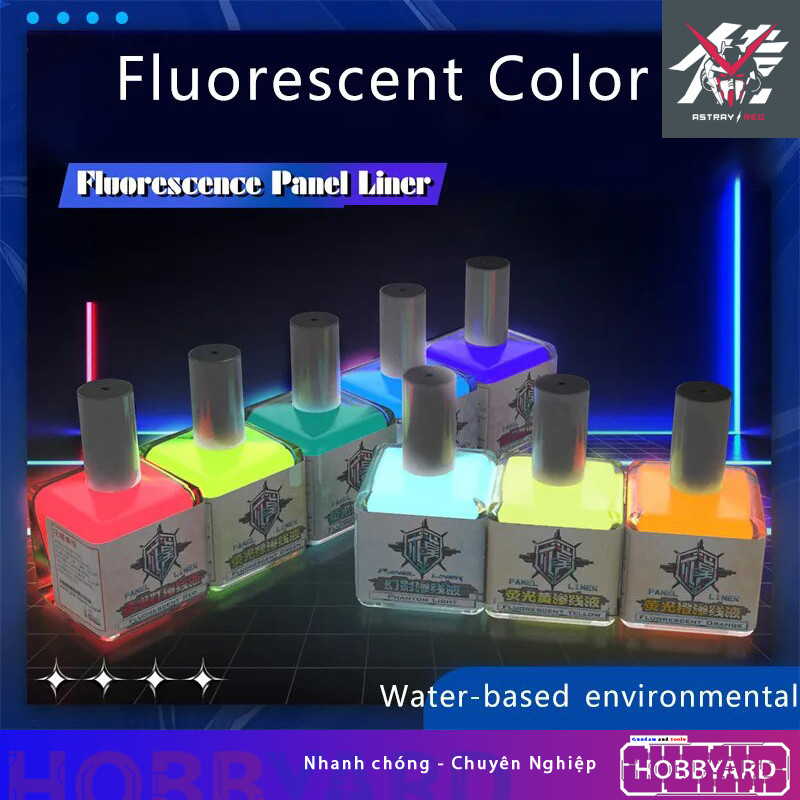Sơn phản quang UV panel line dùng kẻ lằn chìm cho mô hình lắp ráp Fluorescence Panel Liner ...