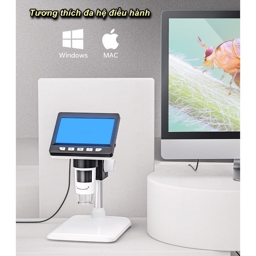Libishop - Kính Hiển Vi Digital Microscope Inskam 307 Màn Hình 4.3inch ...