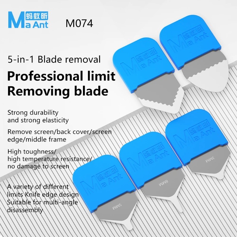 Maant M074 Tháo gỡ màn hình Pry Piece Blade Bộ sửa chữa điện thoại di động Tháo gỡ Pry Piece Màn ...