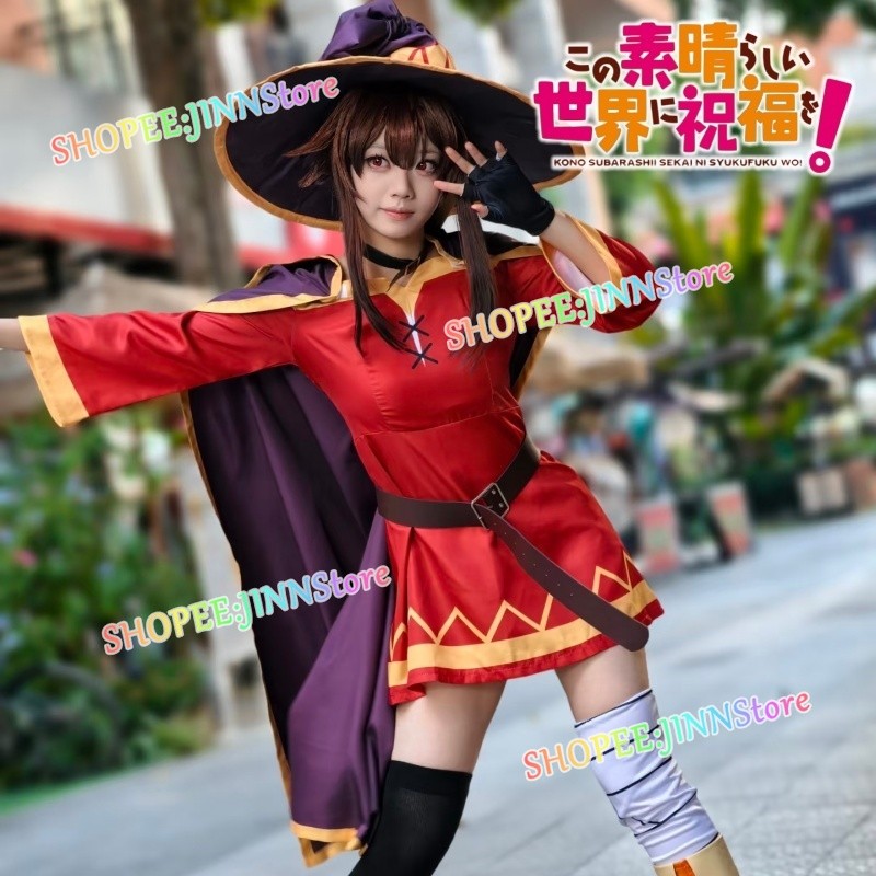 - Jinn - Trang phục hóa trang Megumin & Tóc giả Kono Subarashii Sekai ni Shukufuku wo Trang phục ...