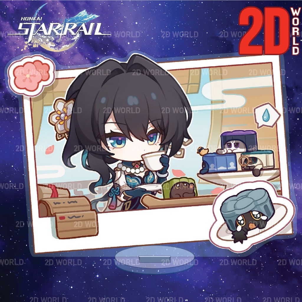 Standee Honkai Star Rail, mô hình Seele, Bronya, JingYuan, Kafka ...