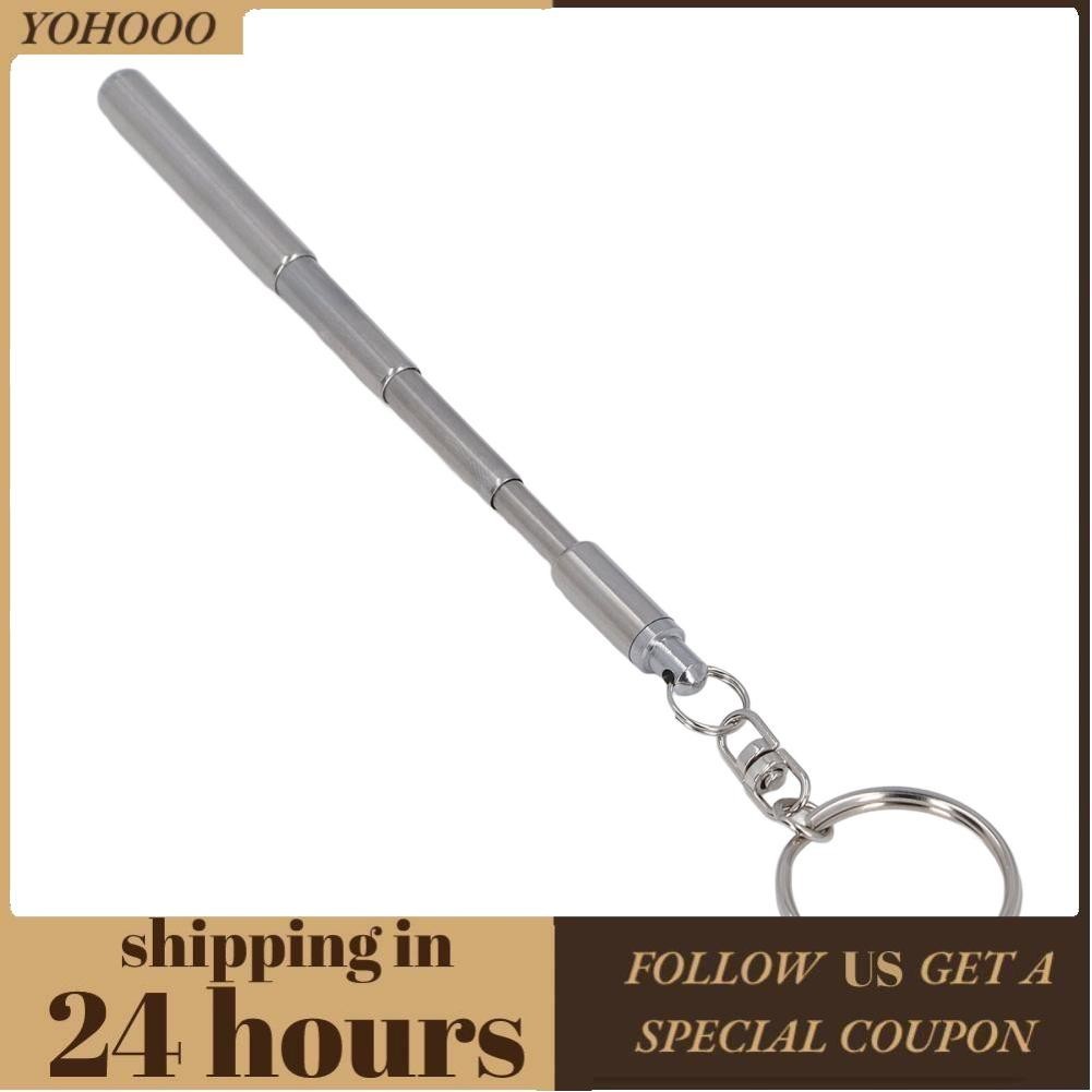 Yohooo Pen Keychain Fine Workmanship Pocket Retractable Metal Stainless ...