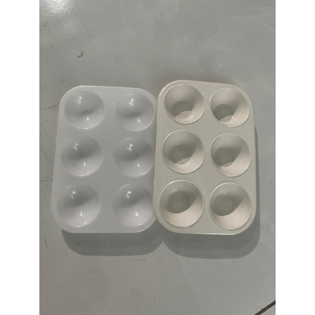 50 khay pha màu 6 ô, 50 khay nhựa đựng màu, 50 khay đựng màu,khay nhựa ...