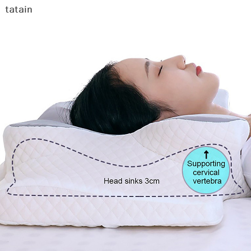 Tatain NEW Memory Foam Gối Hình Bướm Thư Giãn Cổ Tử Cung Chậm Phục Hồi ...