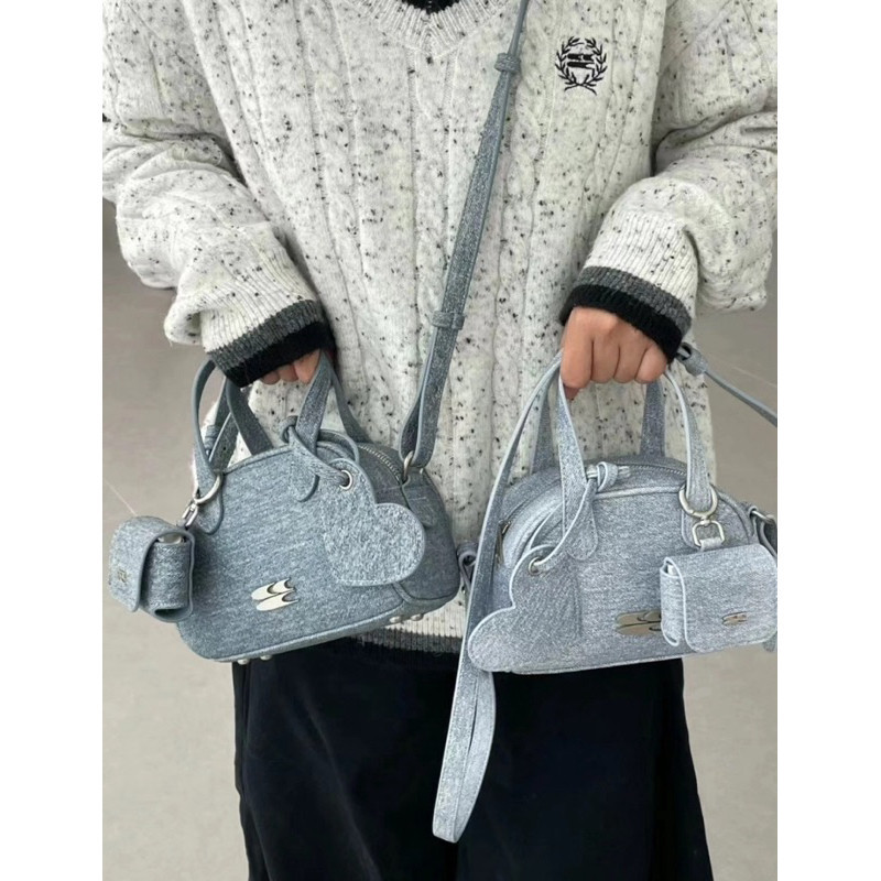 Túi Crying Center Boston Bag Denim - Chính hãng | Shopee Việt Nam