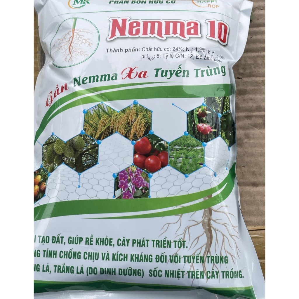 Phân bón hữu cơ trừ tuyến trùng Nemma 10 gói 1kg | Shopee Việt Nam