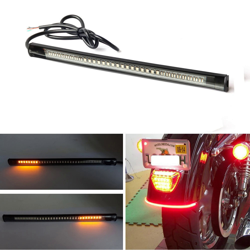 Motorcycle flexible wire led tail brake stop light motorcycle part 48 ...