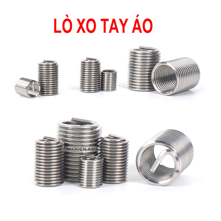 Lò xo tay áo inox 304, tạo ren giả, ren cấy Helicoil (Coil Inserts) | Shopee Việt Nam