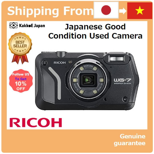 [Camera Cũ Nhật Bản] Camera Ngoài Trời Chính Hãng Ricoh RICOH WG-7 Màu Đen 3100 [Japan Used ...