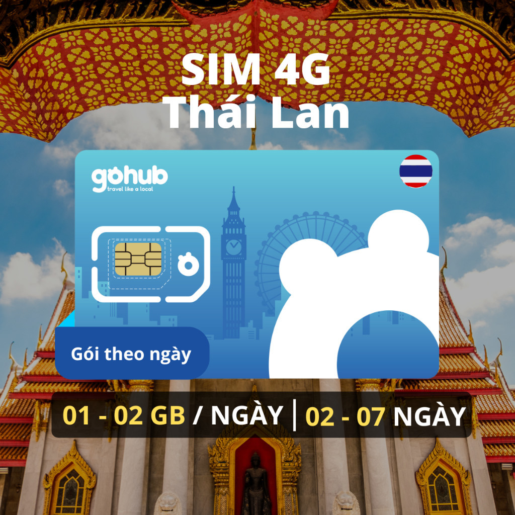 [GOHUB] SIM 4G du lịch Thái Lan - Gói theo ngày (02 - 07 ngày) | Shopee ...
