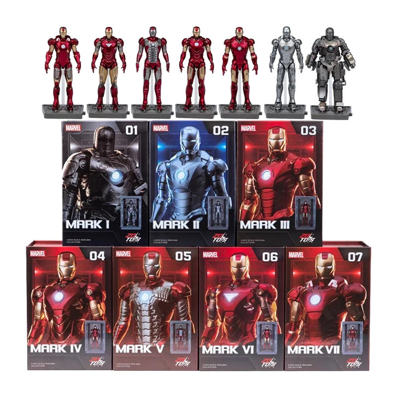 Đồ chơi mô hình nhỏ ZD Marvel Iron Man, bộ sưu tập mô hình tinh tế ...