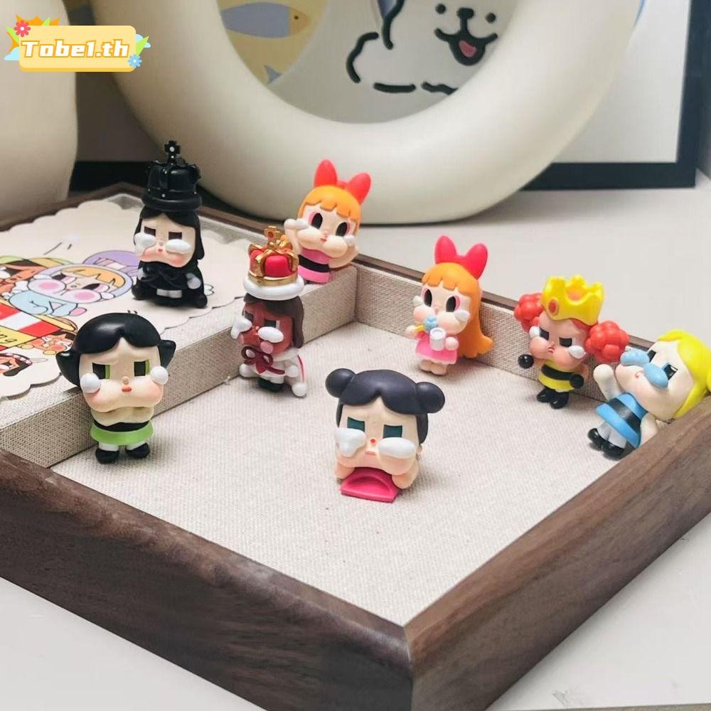 Hộp Crybaby TOBE1, Đồ trang trí Mini hoạt hình Popbean, Tượng thu nhỏ ...