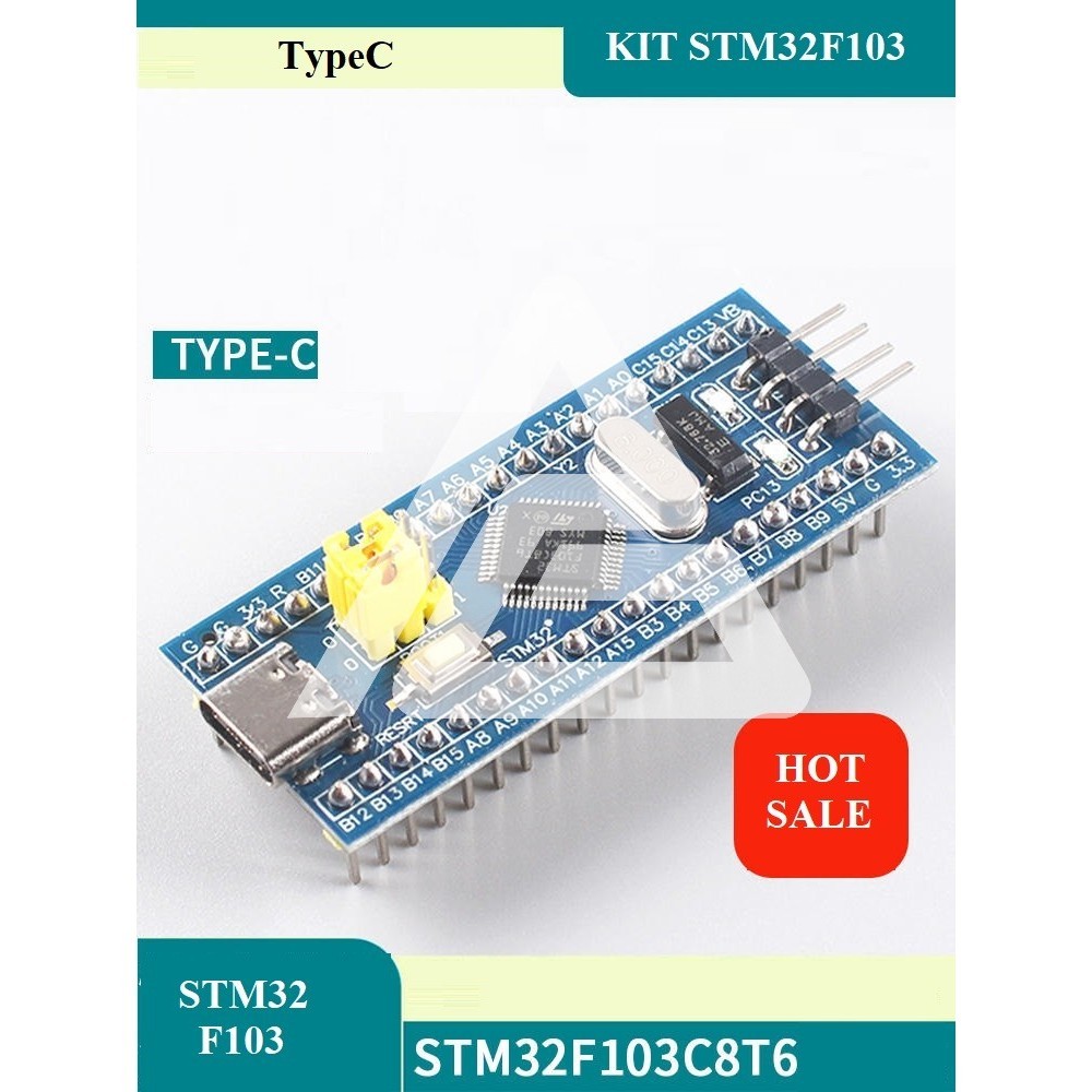 Mô đun STM32F103C8T6 chính hãng ST kết nối typeC chính hãng ST | Shopee ...