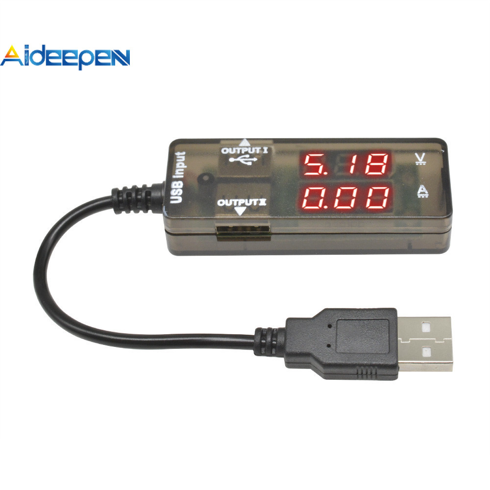 Máy kiểm tra điện áp và Ampe kế AIDEEPEN có cáp USB (đỏ) | Shopee Việt Nam