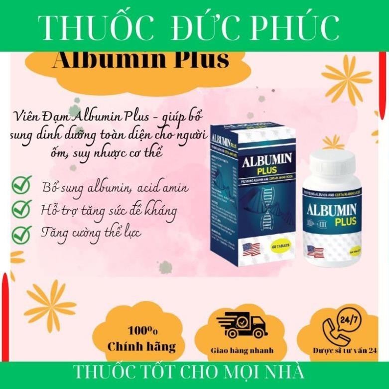 Viên Đạm ALBUMIN PLUS Hộp 30 Viên - Giúp bổ sung dinh dưỡng toàn diện ...