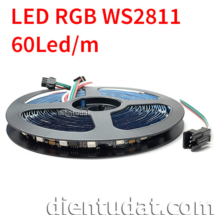 Dây LED RGB 12V 5050 SMD WS2811 60 Led - Cuộn 5 Mét | Shopee Việt Nam