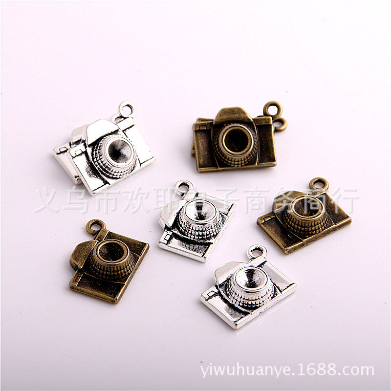 Phụ kiện trang sức hợp kim DIY Mặt dây chuyền máy ảnh 3D Phụ kiện trang sức Zakka 15*18mm 8181 ...