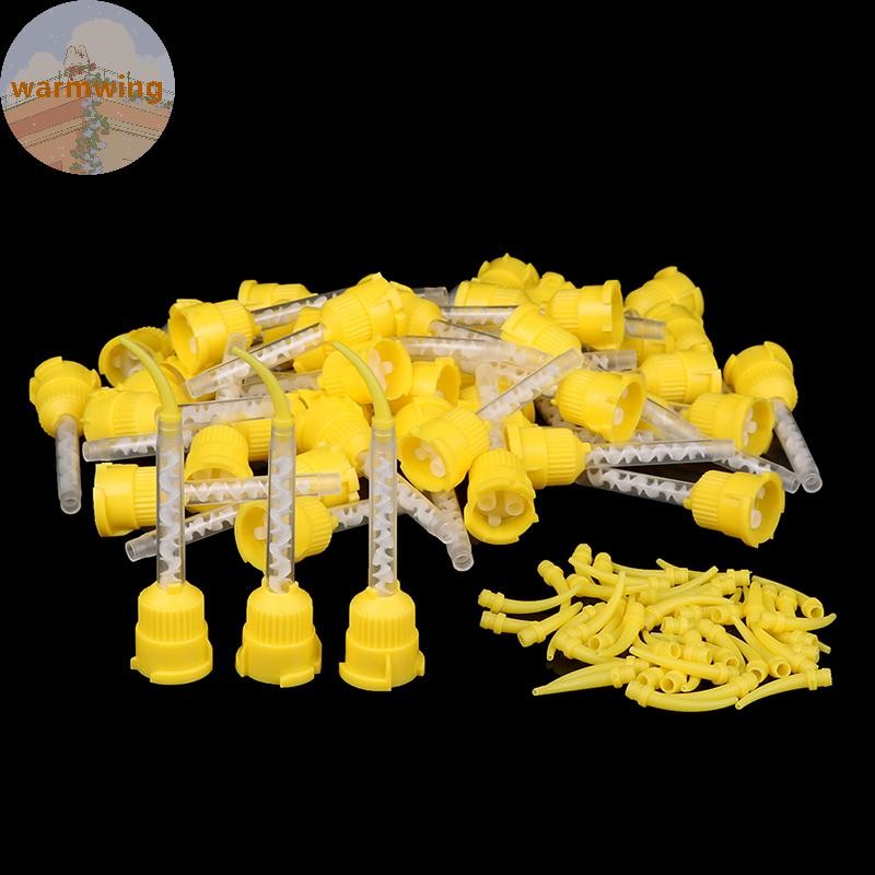 Warmwing 50 / 100 Cái Vật Liệu Nha Khoa Nha Khoa Cao Su Silicon Băng Tải Đầu Trộn Dùng Một Lần ...