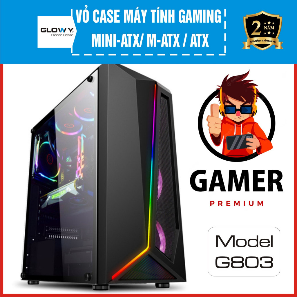 Vỏ máy tính chính hãng, case Glowy GL021|G339|G803 - Mini-ATX|M-ATX ...