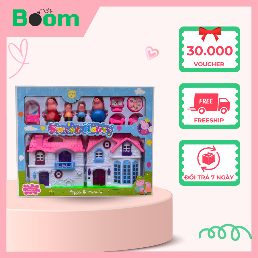 Bộ Đồ Chơi Heo Peppa Pig, Mô Hình Nhân Vật Peppa Pig Cùng Phụ Kiện Cho Bé - Đồ chơi nhà Boom ...