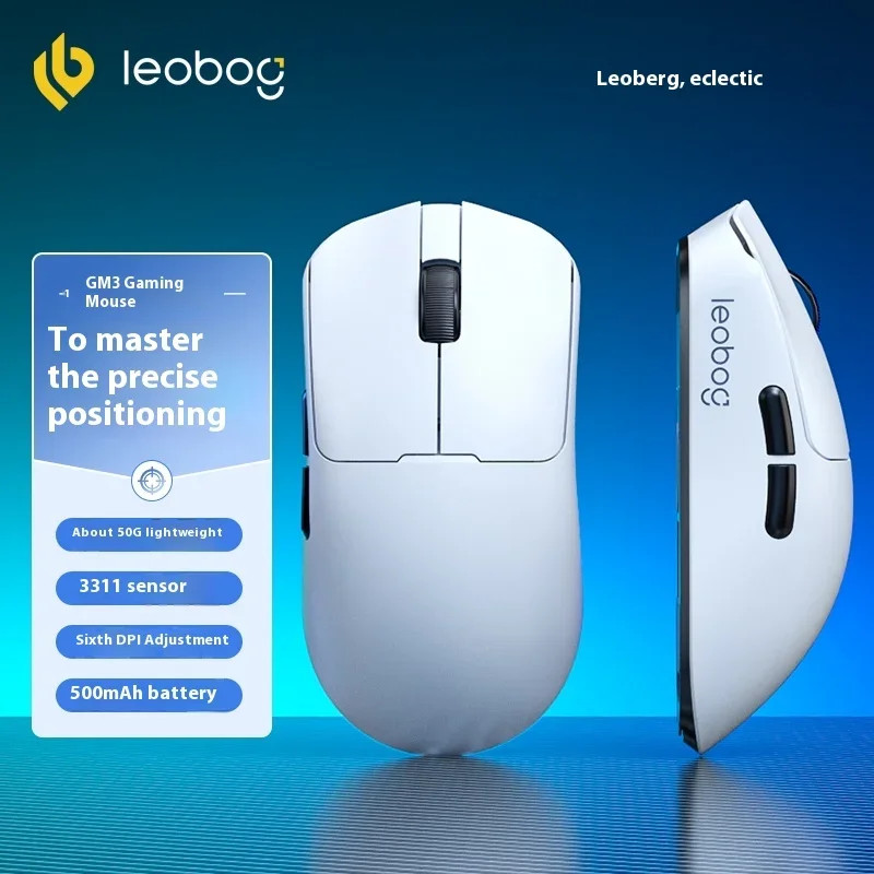 Leobog GM3 Chuột Không Dây Ba Chế Độ Buletooth PAW311 Nhẹ Độ Trễ Thấp Công Thái Học Tùy Chỉnh PC ...