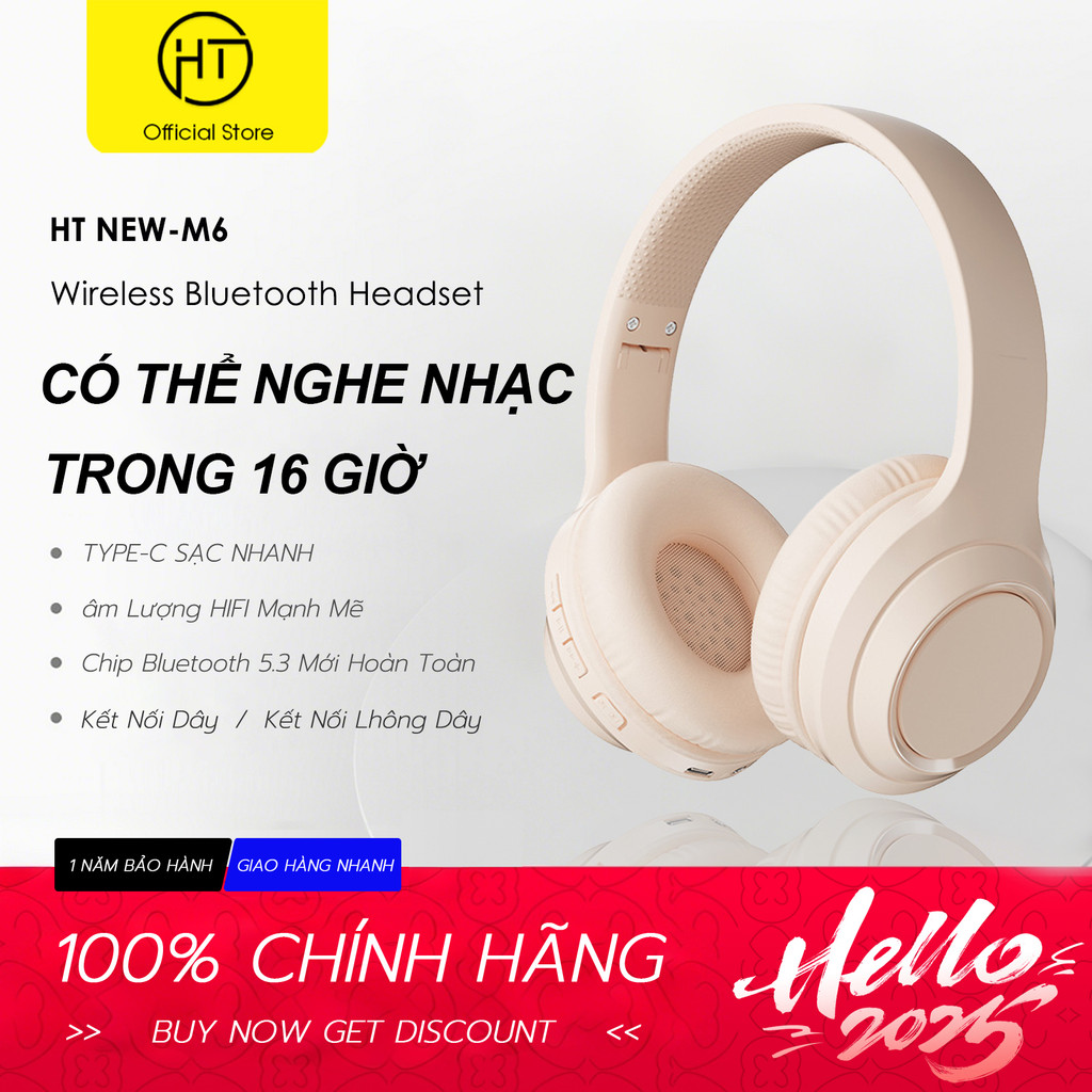 Tai Nghe Bluetooth KhôNg DâY HT, tai nghe bluetooth chụp tai TíCh HợP ...