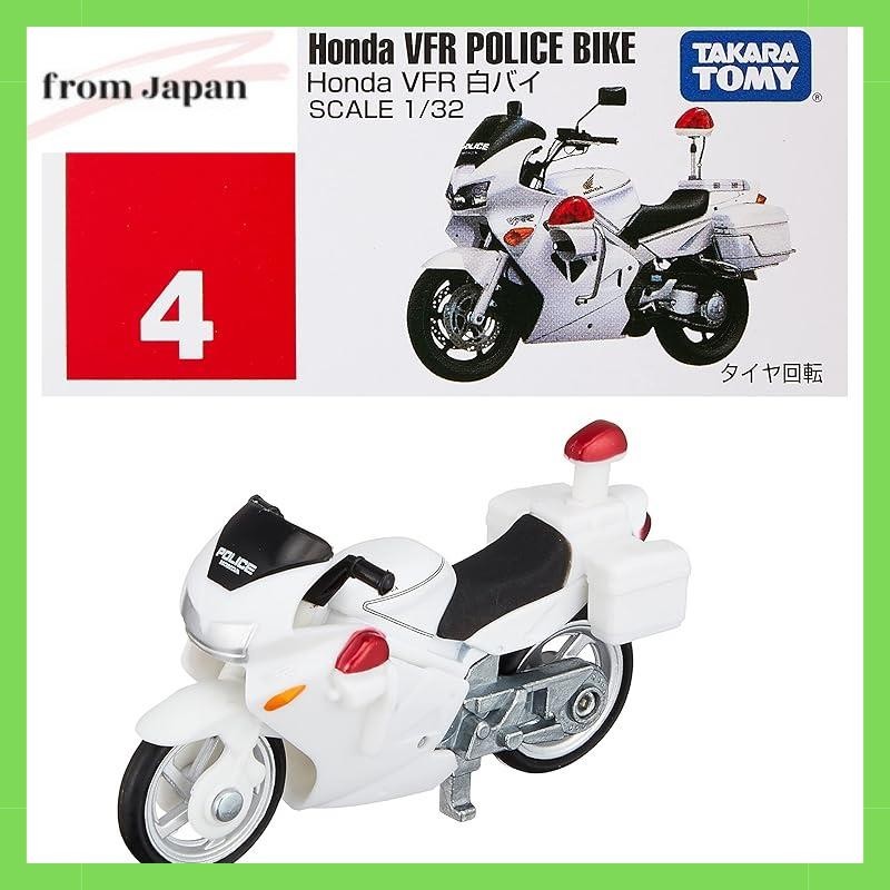 TOMICA TAKARA TOMY "TOMICA №4 Honda VFR800 White Motorcycle (Box ...