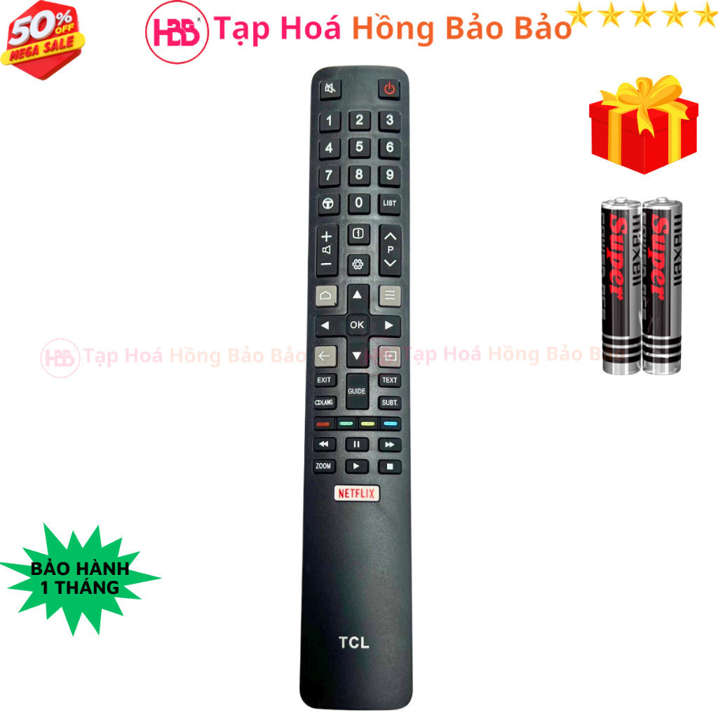 Remote điều khiển tivi TCL Mã 05 SMART RM-L1508, điều khiển TV TCL các dòng LED / LCD - Tạp Hoá ...