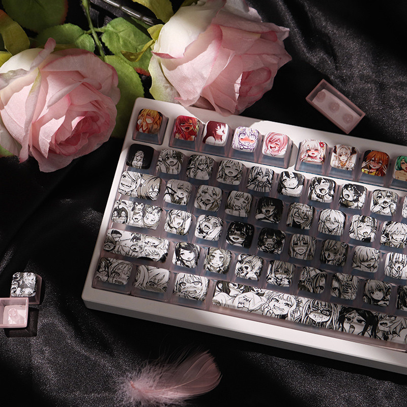 Asa profile Anime Nhật Bản Mờ keycaps 108 PBT Dye Thăng Hoa keycaps Bộ ...