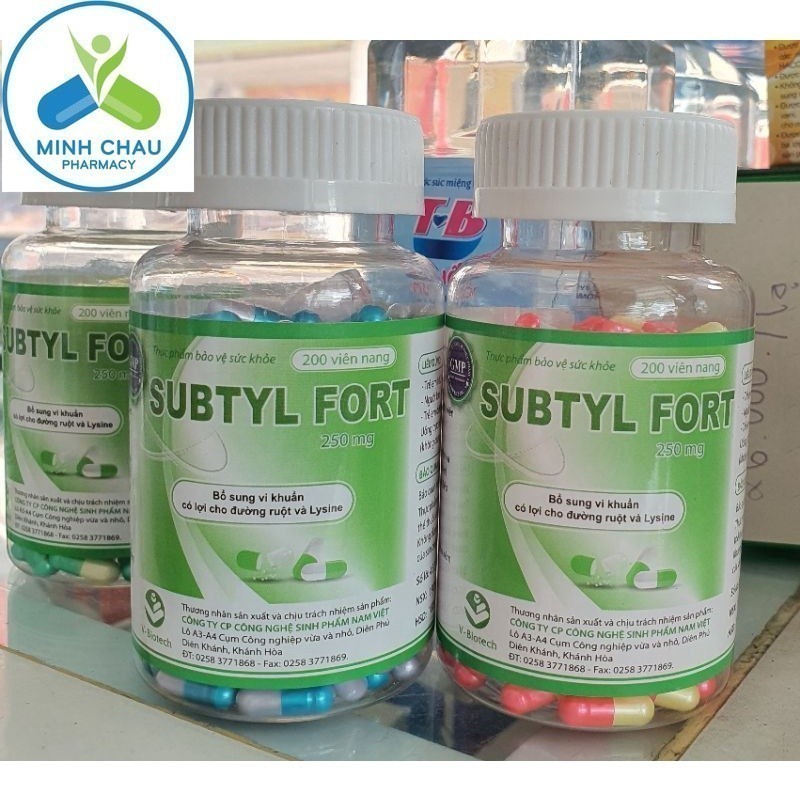 Viên bổ sung men vi sinh Subtyl Fort 250mg lọ 200 viên | Shopee Việt Nam