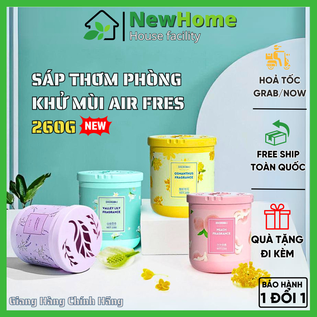 Sáp Thơm Phòng Khử Mùi Air Fres 260G Kháng Khuẩn Hương Thơm Dịu Nhẹ, Tự ...