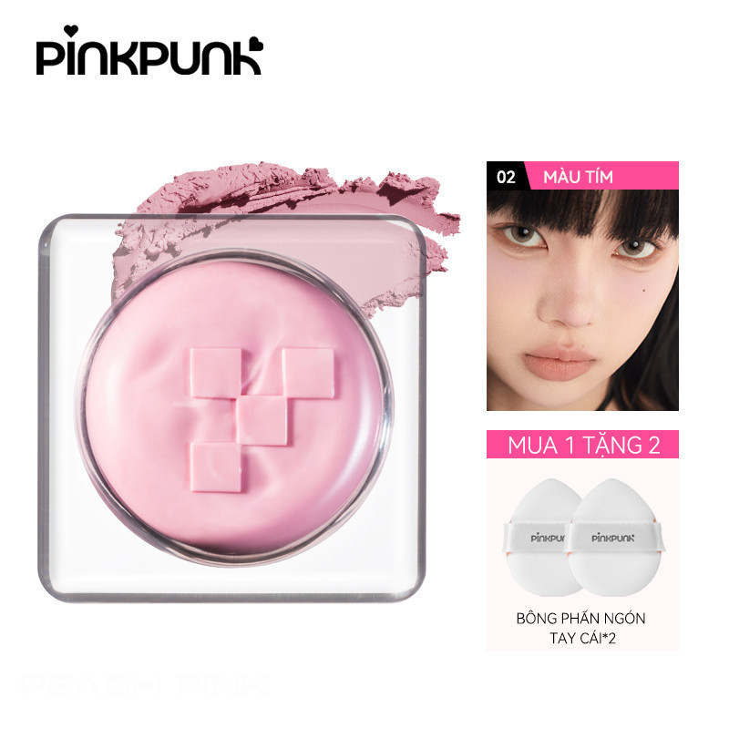 [50K Tặng ngay mút mini] Phấn Má Hồng PINK PUNK Đơn Sắc Làm Sáng Da ...
