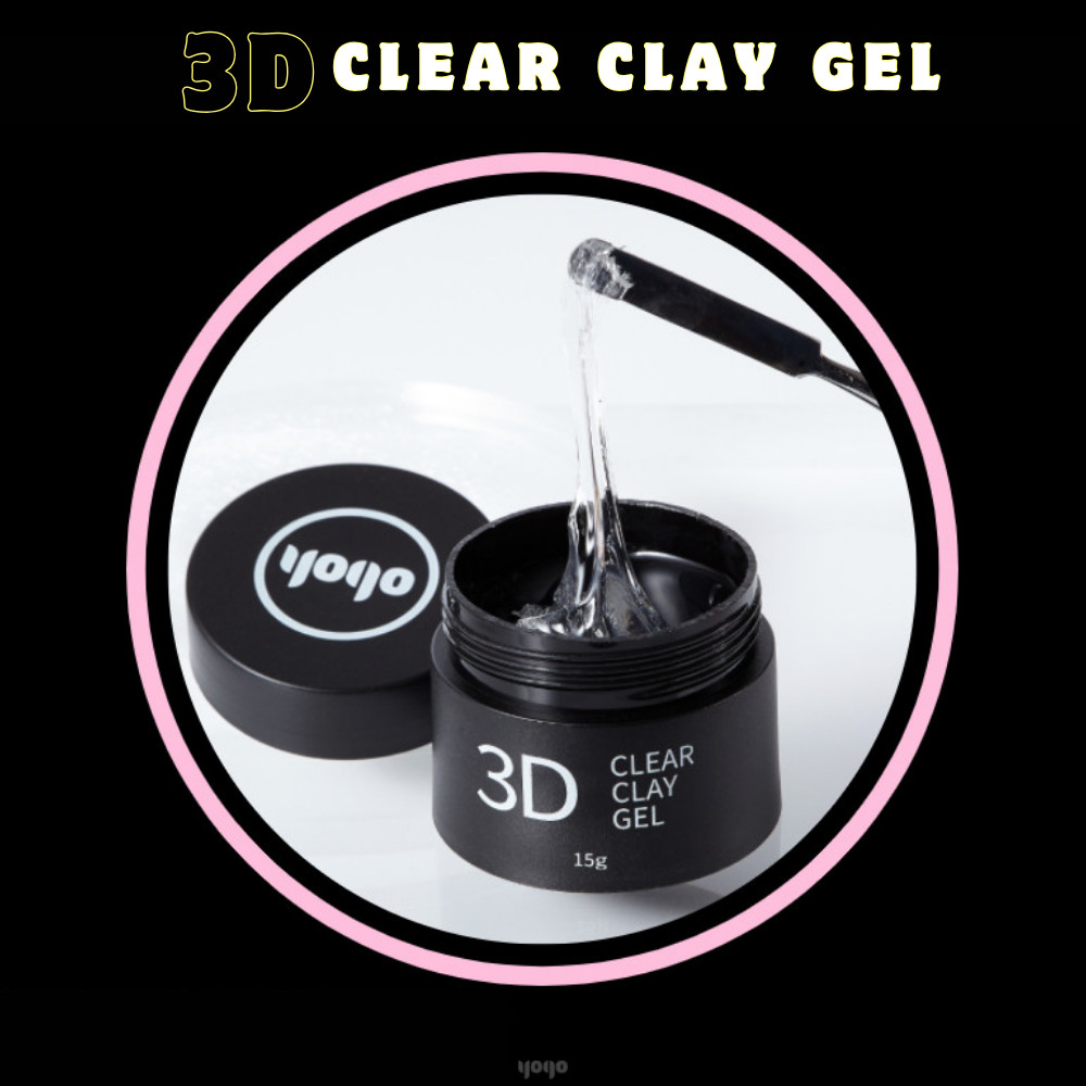 Yogo Mayo - Gel nặn 3D trong suốt Embo 3D Clear Clay Gel 15g Không bị ...