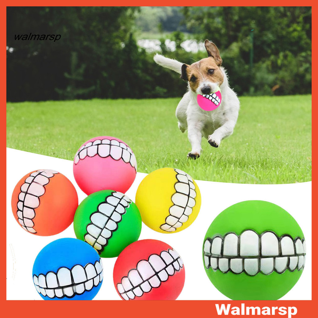 Walmarsp Pet Chew Ball Làm sạch răng Tích hợp Còi chống cắn Thời gian ...