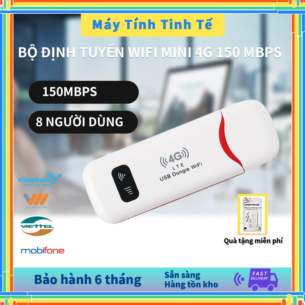 Thẻ Mạng 4G LTE Qualcomm Tốc Độ 150Mbps Hỗ Trợ Kết Nối 8 Thiết Bị Giao ...