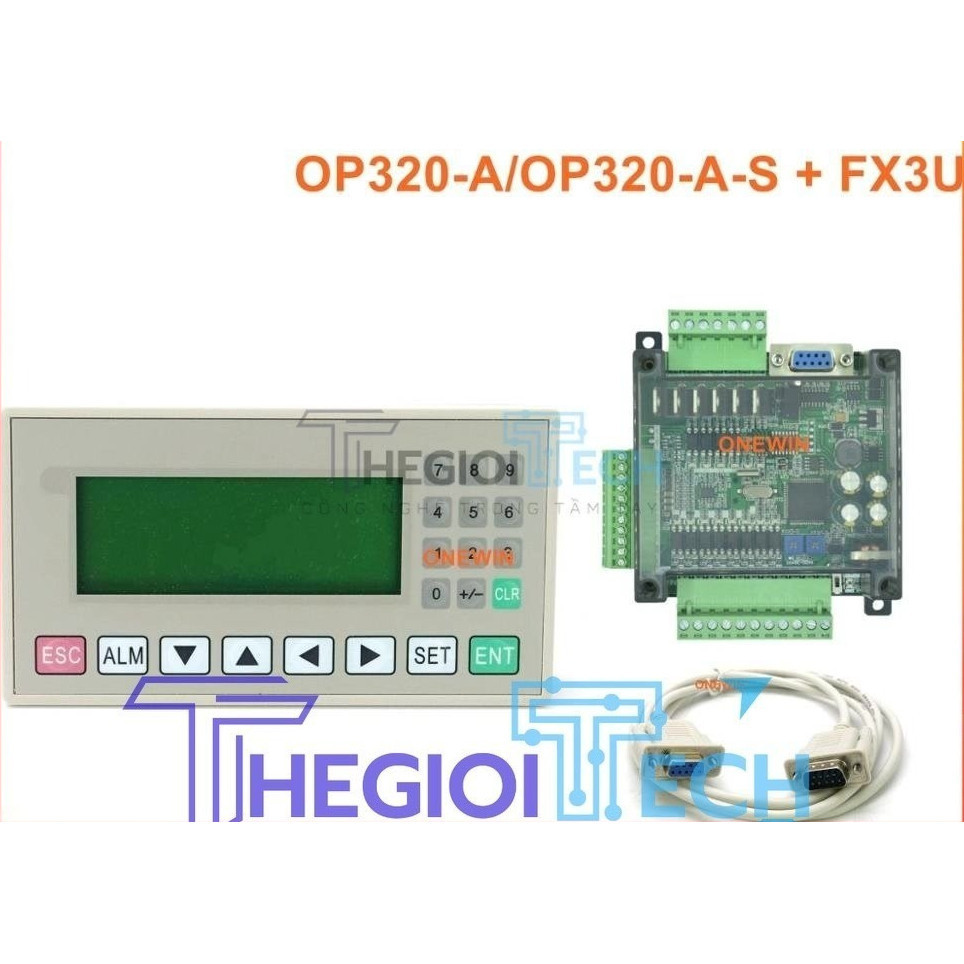 Combo Màn hình HMI Text OP320-A-S OP325 Và PLC FX3U 14/24 MR/MT (Tặng ...
