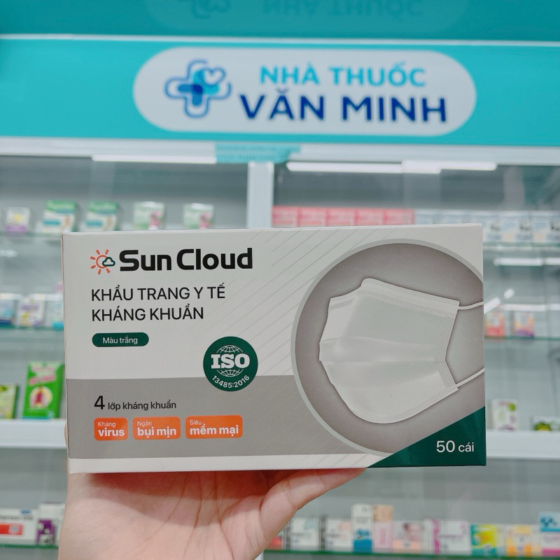 Khẩu Trang Y Tế 4 Lớp Suncloud Hộp 50 Cái | Shopee Việt Nam