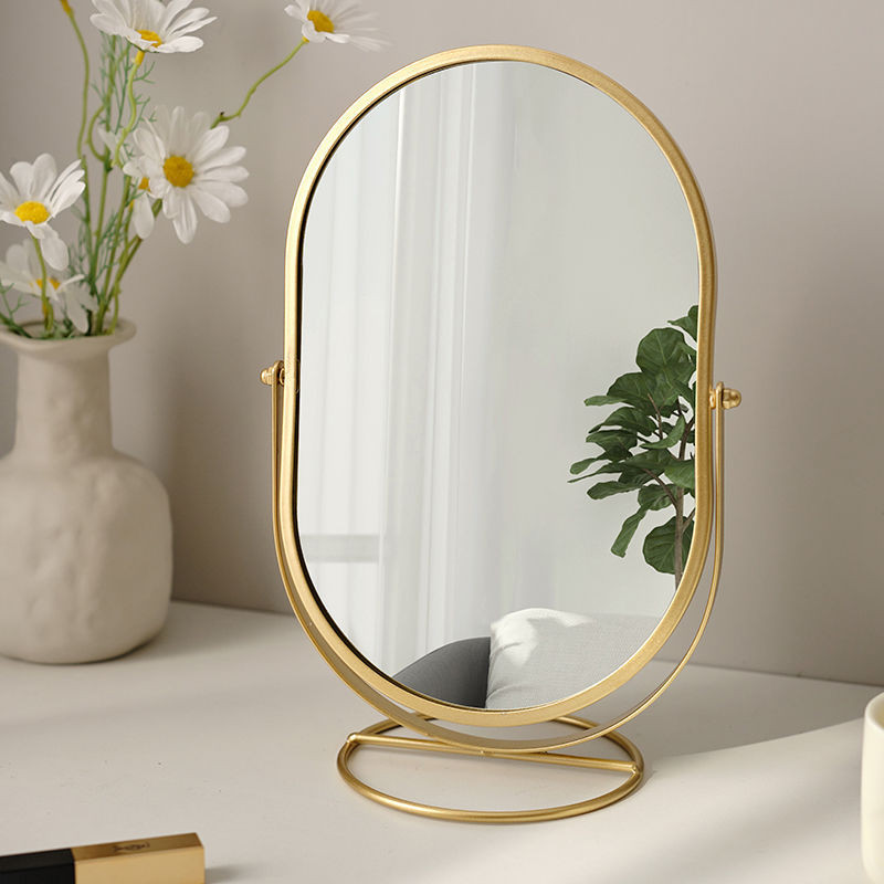 Bedivar Gương trang điểm xoay 360 độ Ins Gương trang điểm hình bầu dục ...