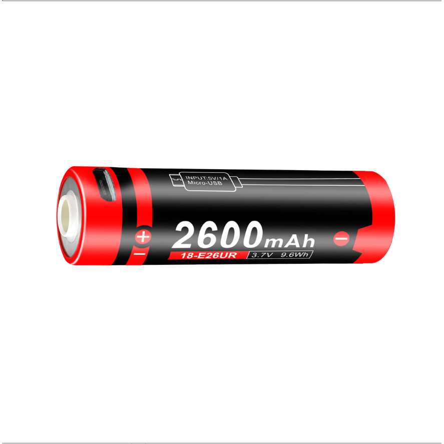 Pin sạc KLARUS 18650 18-E26 dung lượng 2600mAh dùng cho Klarus E2 ...