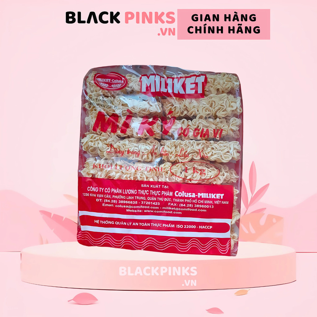 Thùng 10 gói mì Miliket ký có gia vị (16 vắt mì/1kg) | Shopee Việt Nam
