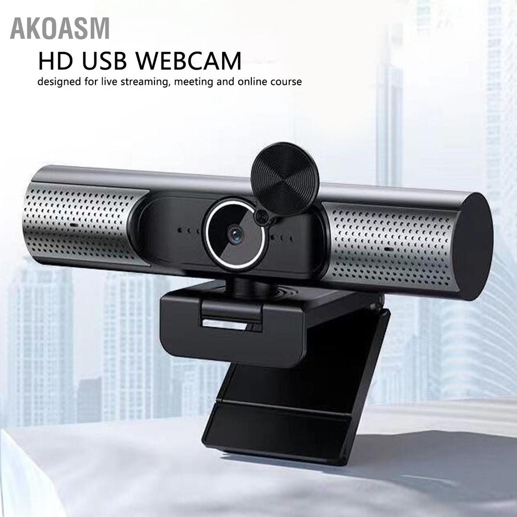 AKOASM Webcam USB 2K 30fps Tự động lấy nét Loa HiFi Giảm tiếng ồn Mic ...