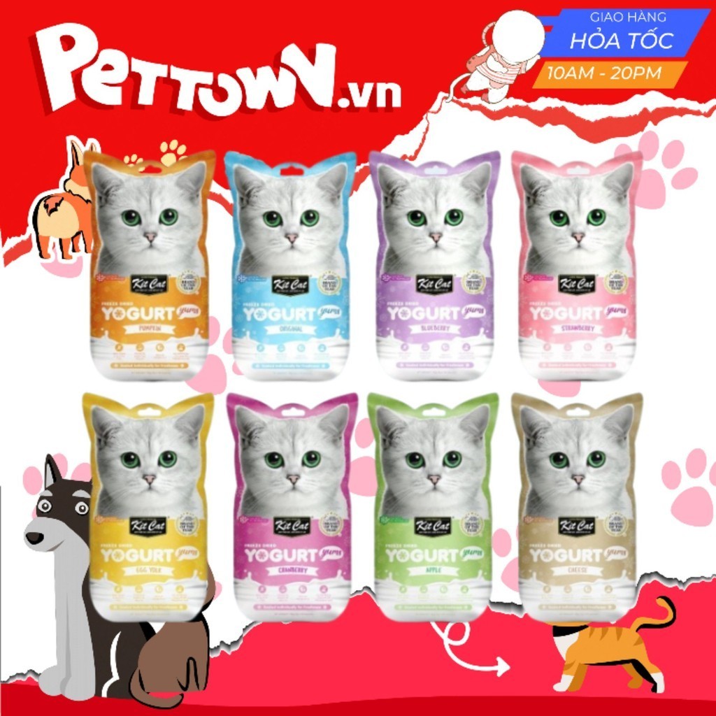 [VIÊN LẺ] Sữa Chua Đông Lạnh Yogurt Kit Cat Cho Mèo - Viên sữa chua ...