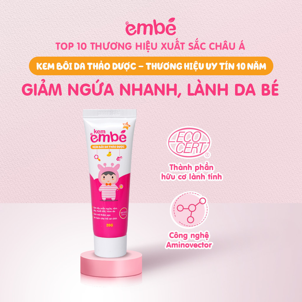 Kem Em Bé Plus - Kem bôi da thảo dược giảm rôm sảy, mẩn ngứa, hăm da ...