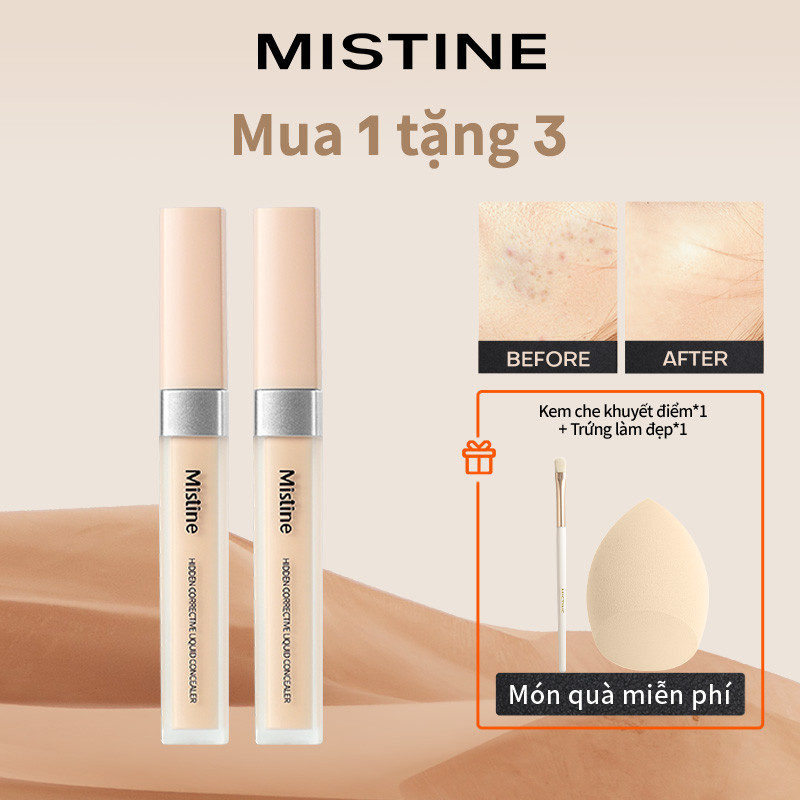 MISTINE Kem Che Khuyết Điểm Dạng Lỏng 6.5ml Hiệu Ứng Lì Mềm Mịn Lâu Trôi | Shopee Việt Nam
